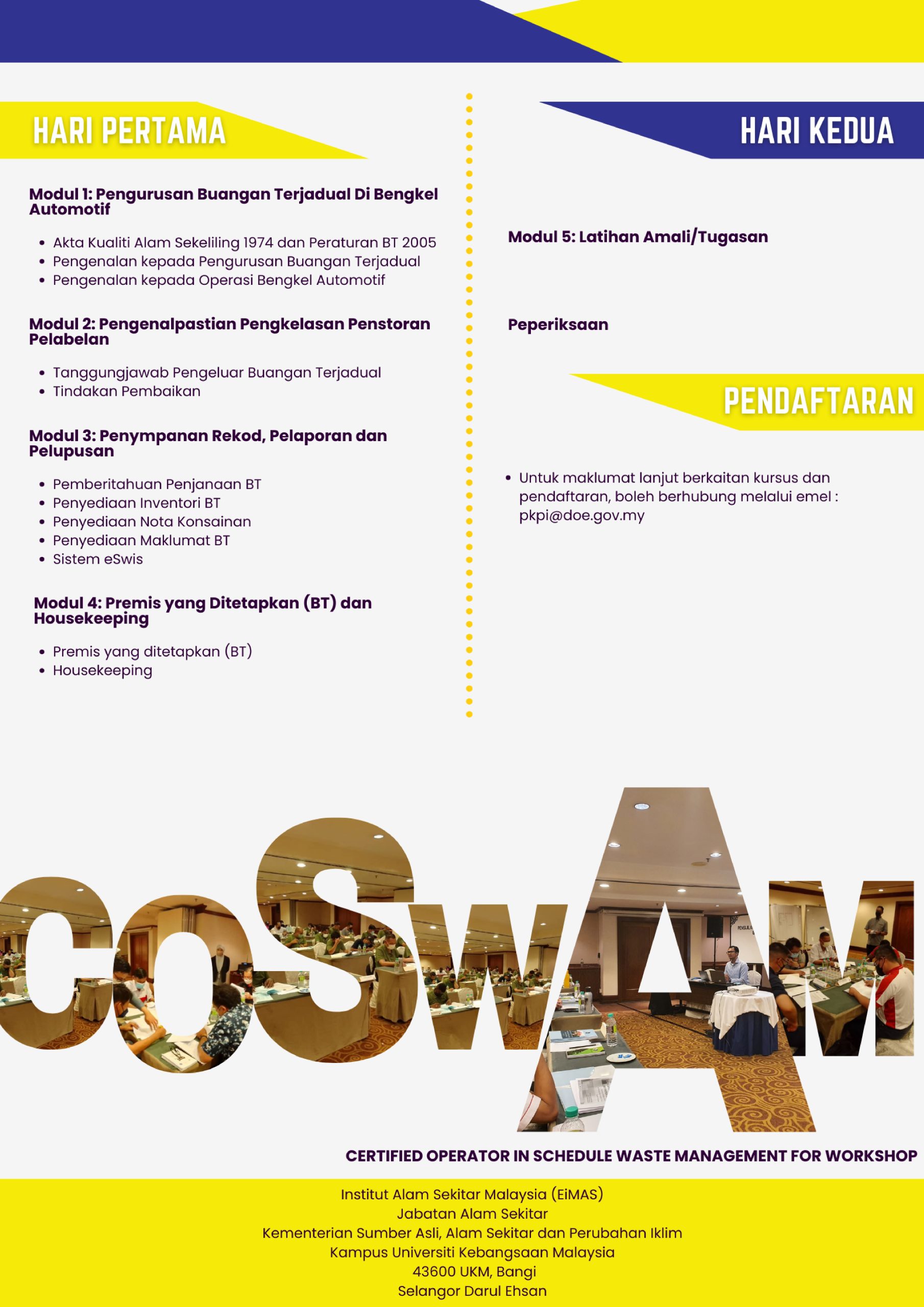 Course for Certified Operator in Scheduled Waste Management for ...