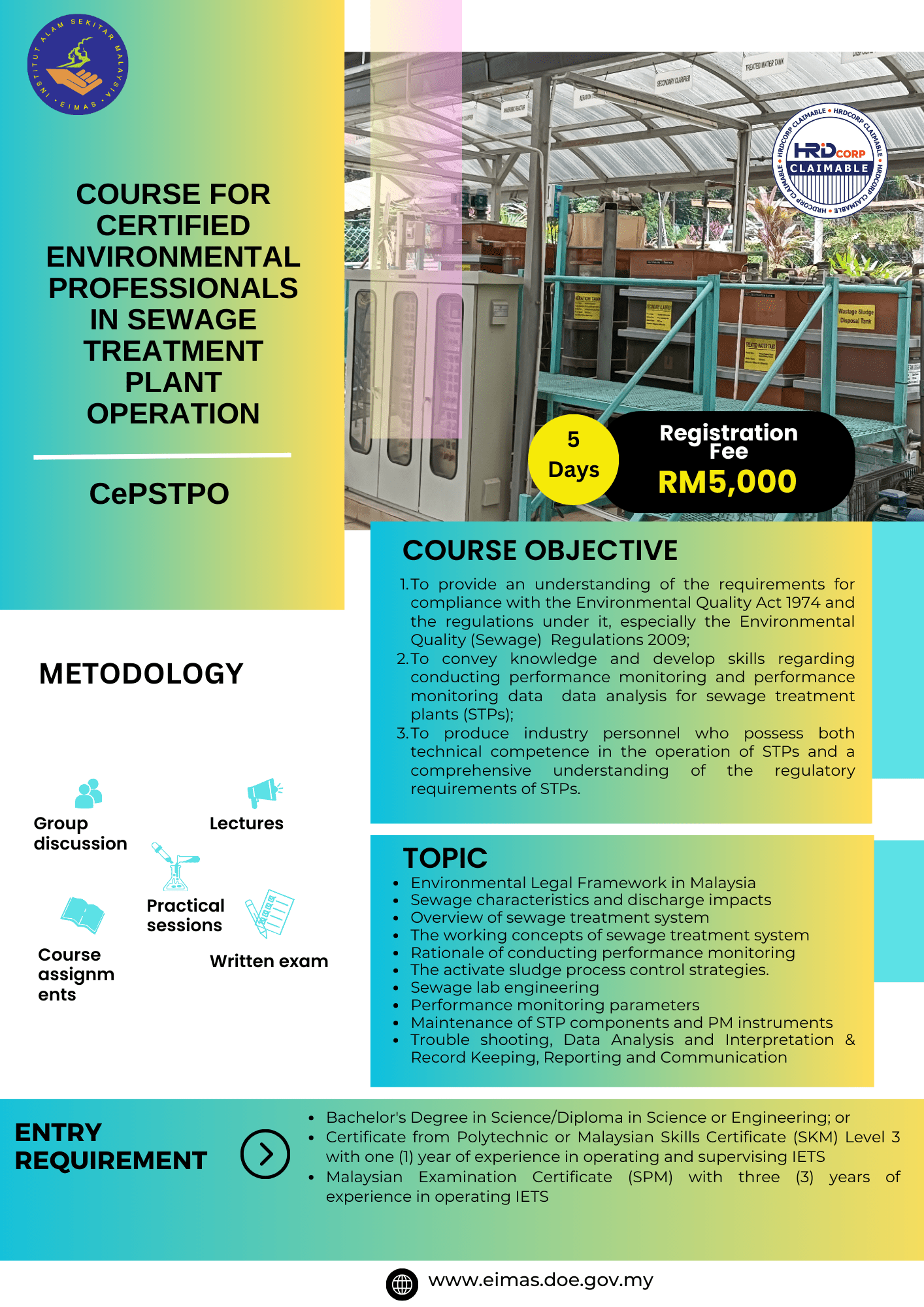 Course for Certified Environmental Professionals in Sewage Treatment ...
