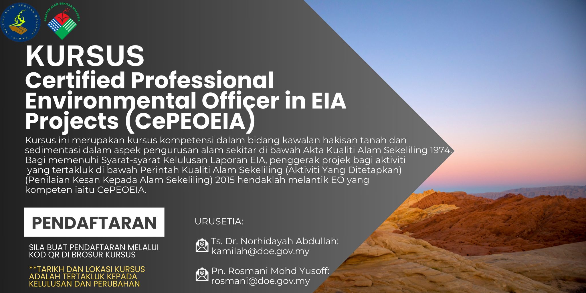 Course for Certified Professional for Environmental Officer in EIA ...
