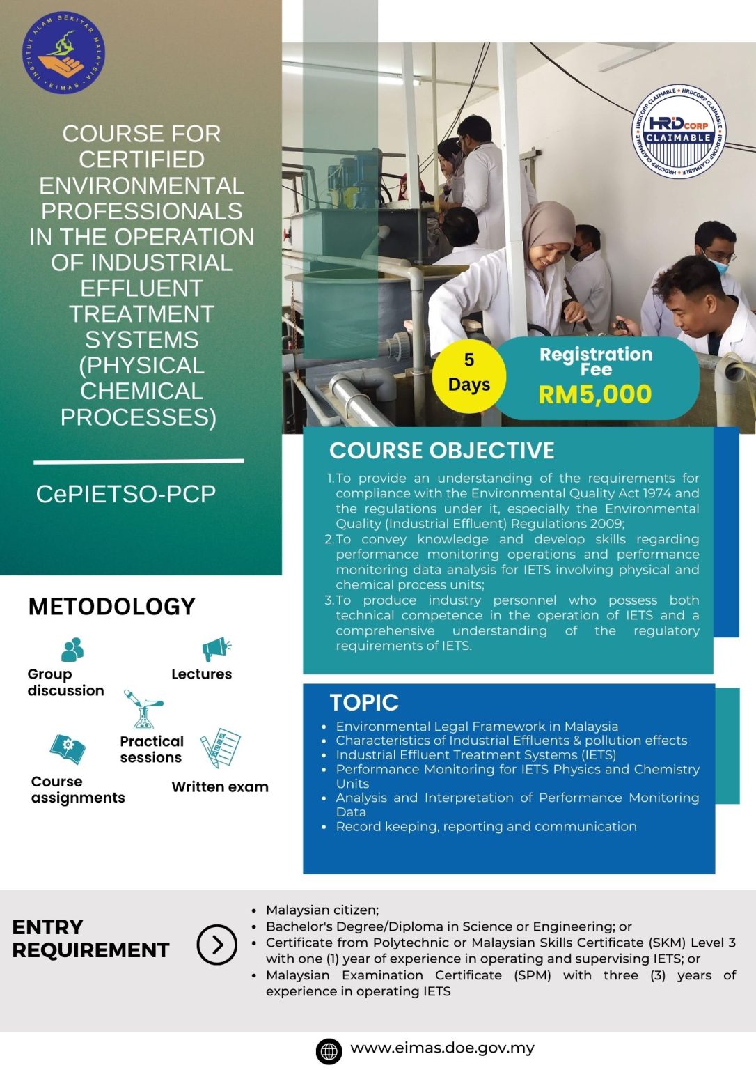 Course for Certified Environmental Professionals in the Operation of ...