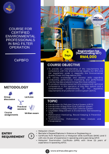 Course for Certified Environmental Professionals in Bag Filter ...